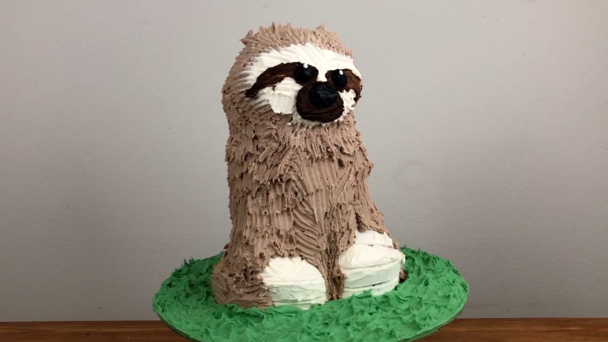 Sloth Cake Tutorial – British Girl Bakes