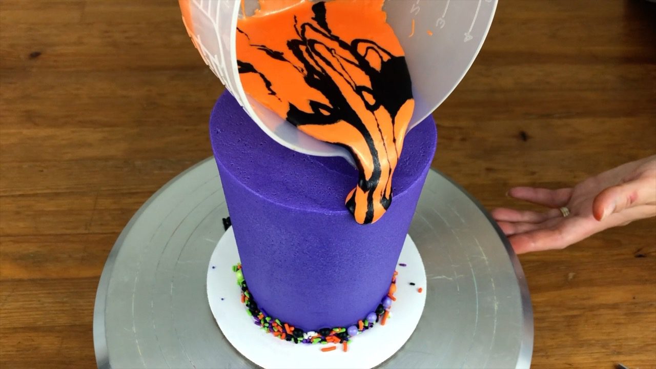 How To Make Marble Drips – British Girl Bakes