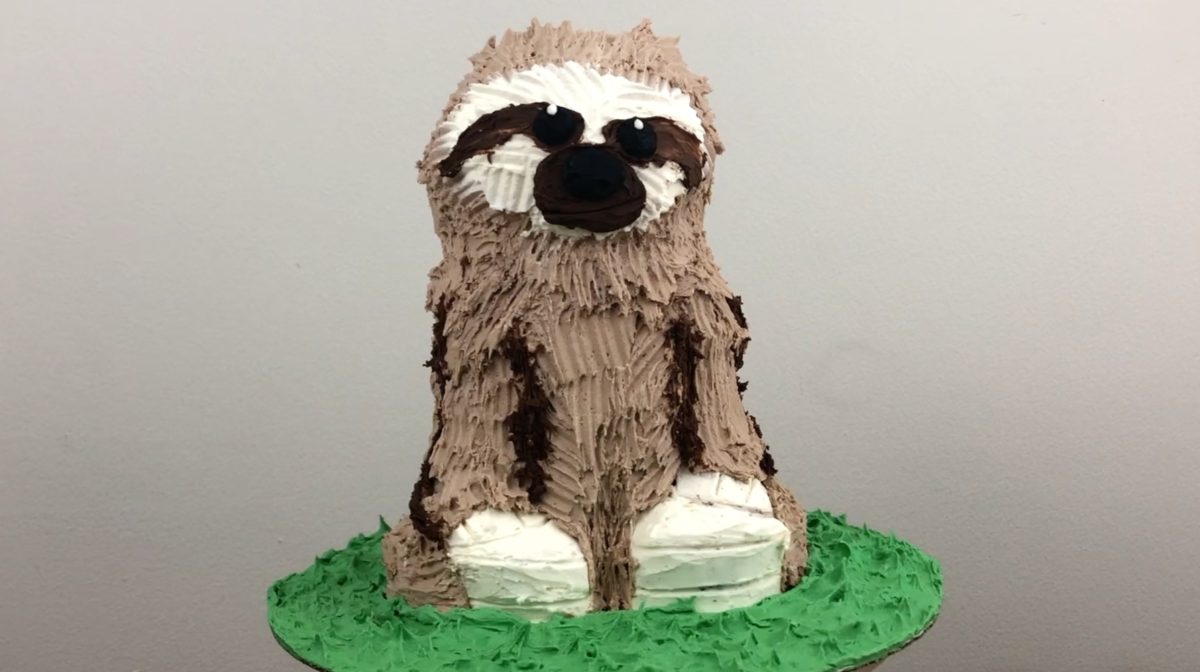 Sloth Cake Tutorial – British Girl Bakes