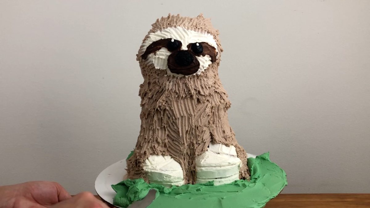 Sloth Cake Tutorial – British Girl Bakes