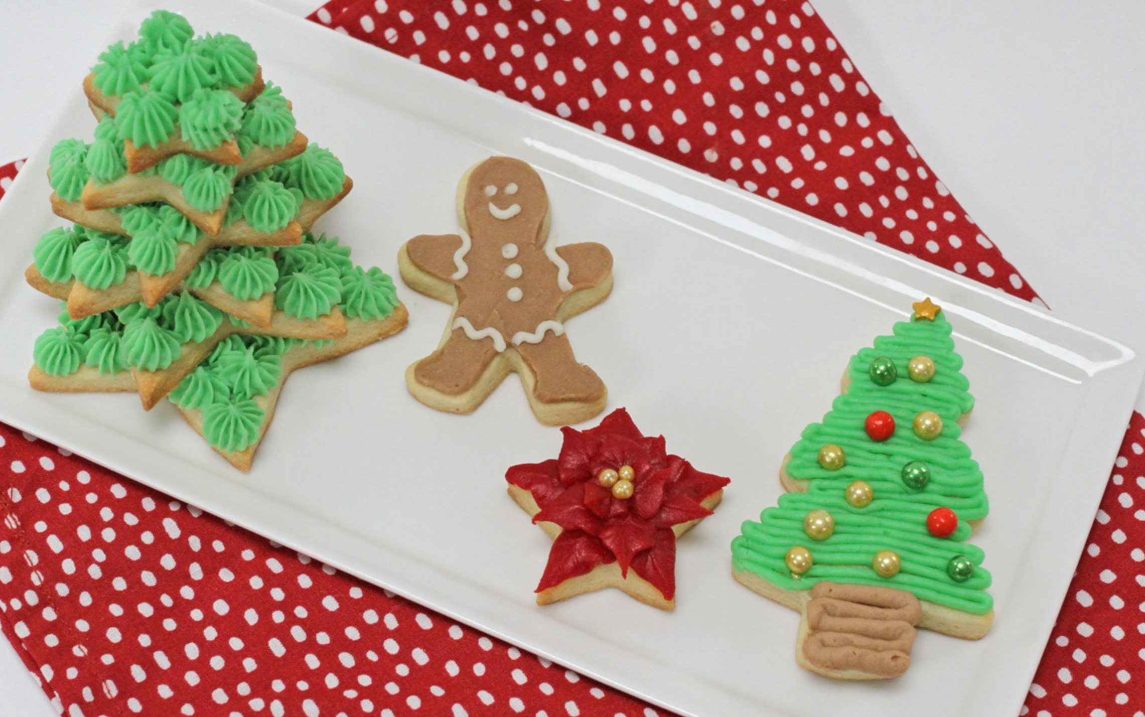 Easy Buttercream Christmas Cookies – British Girl Bakes