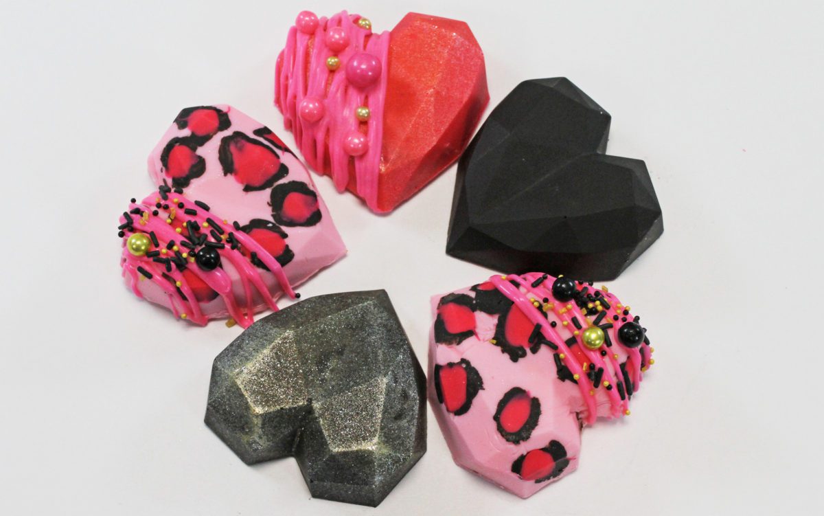 Chocolate Geometric Hearts – British Girl Bakes
