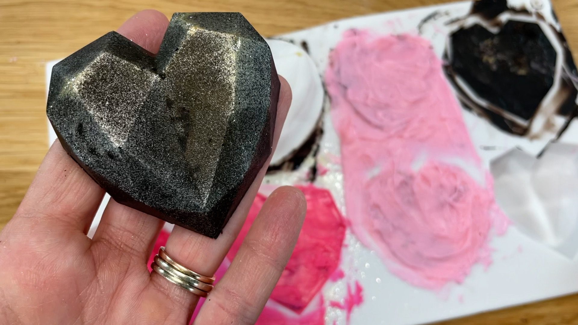 Chocolate Geometric Hearts – British Girl Bakes