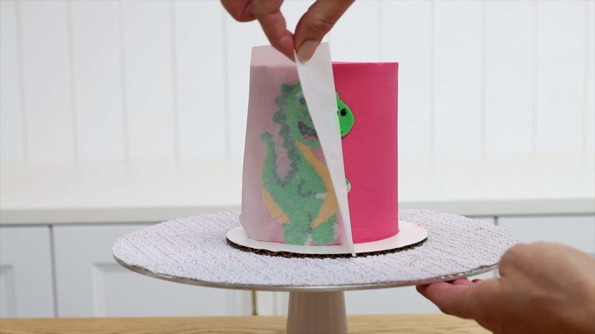 How to Get Sharp Frosting Edges on Cakes - British Girl Bakes