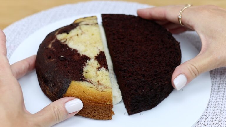 How to Make a Half and Half Cake - British Girl Bakes