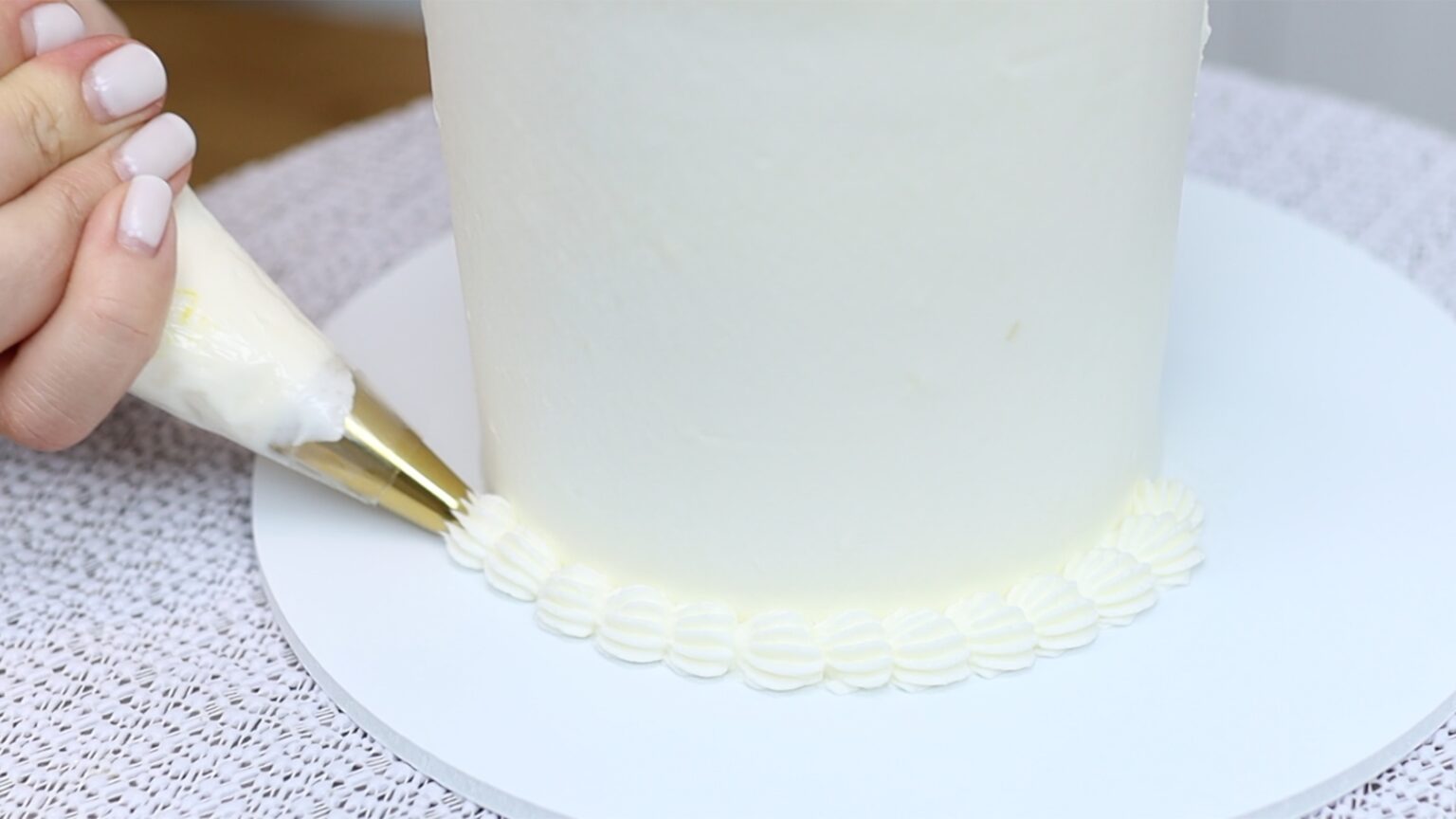 Whipped Cream Frosting - British Girl Bakes