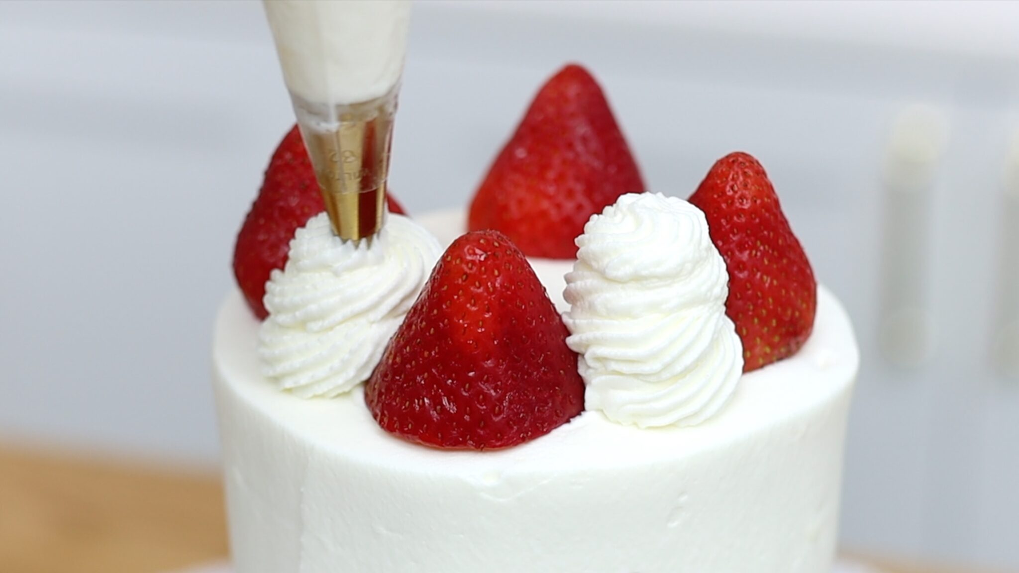 Whipped Cream Frosting - British Girl Bakes