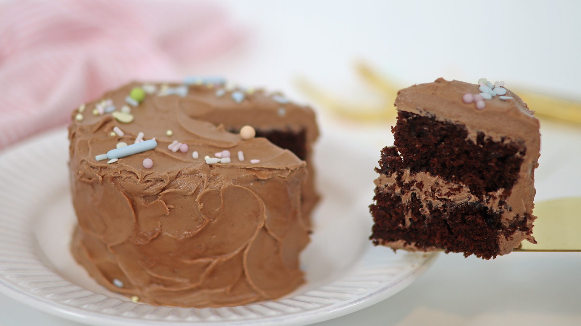 Small Chocolate Cake Recipe - British Girl Bakes