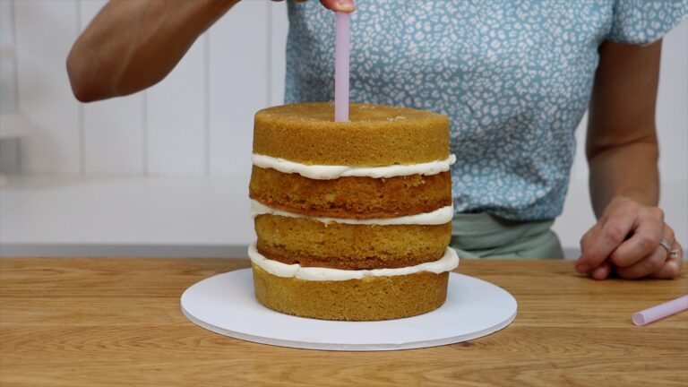How to Make a Double Barrel Cake - British Girl Bakes
