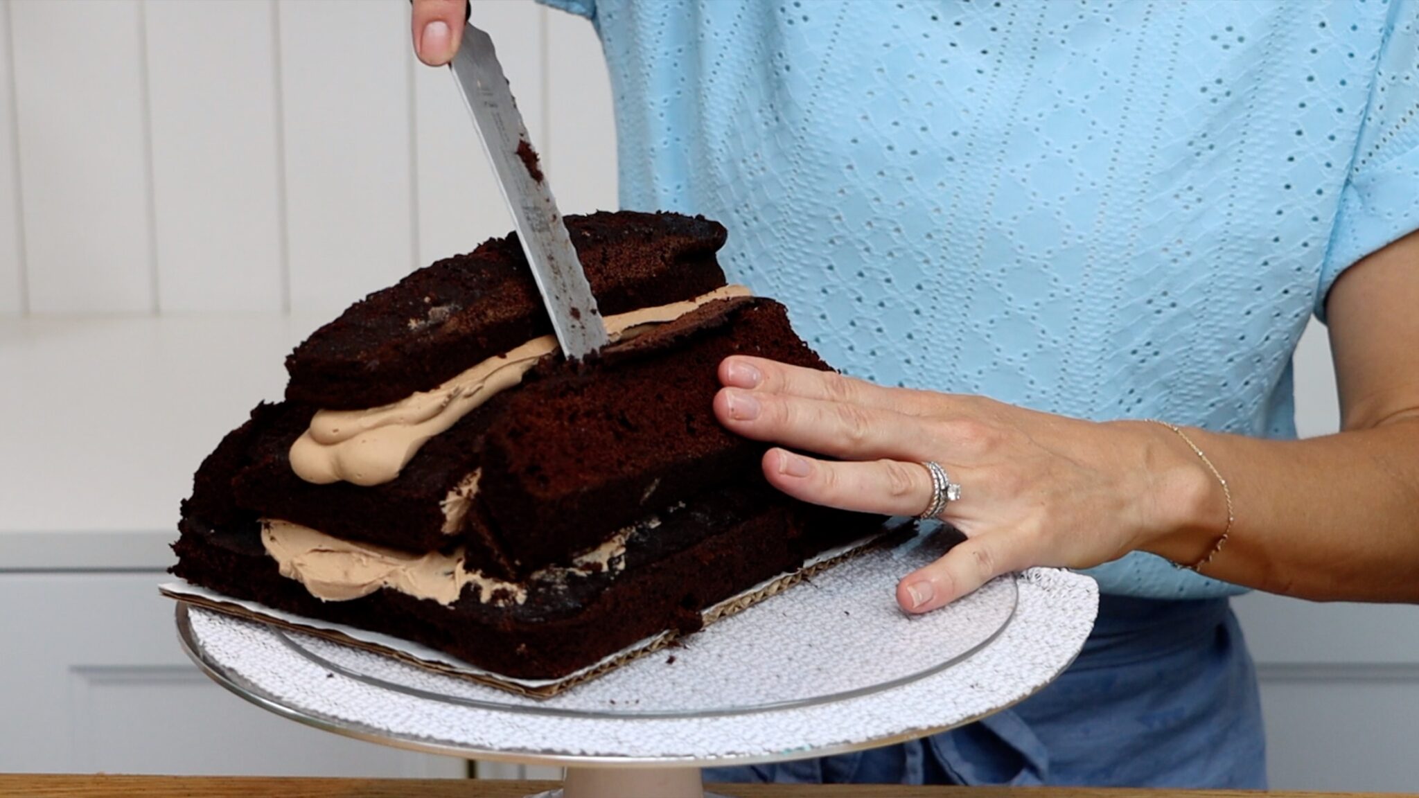 Gingerbread House Cake Tutorial - British Girl Bakes