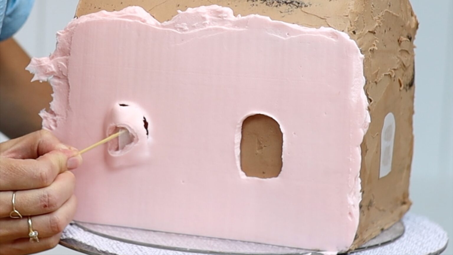 Gingerbread House Cake Tutorial - British Girl Bakes