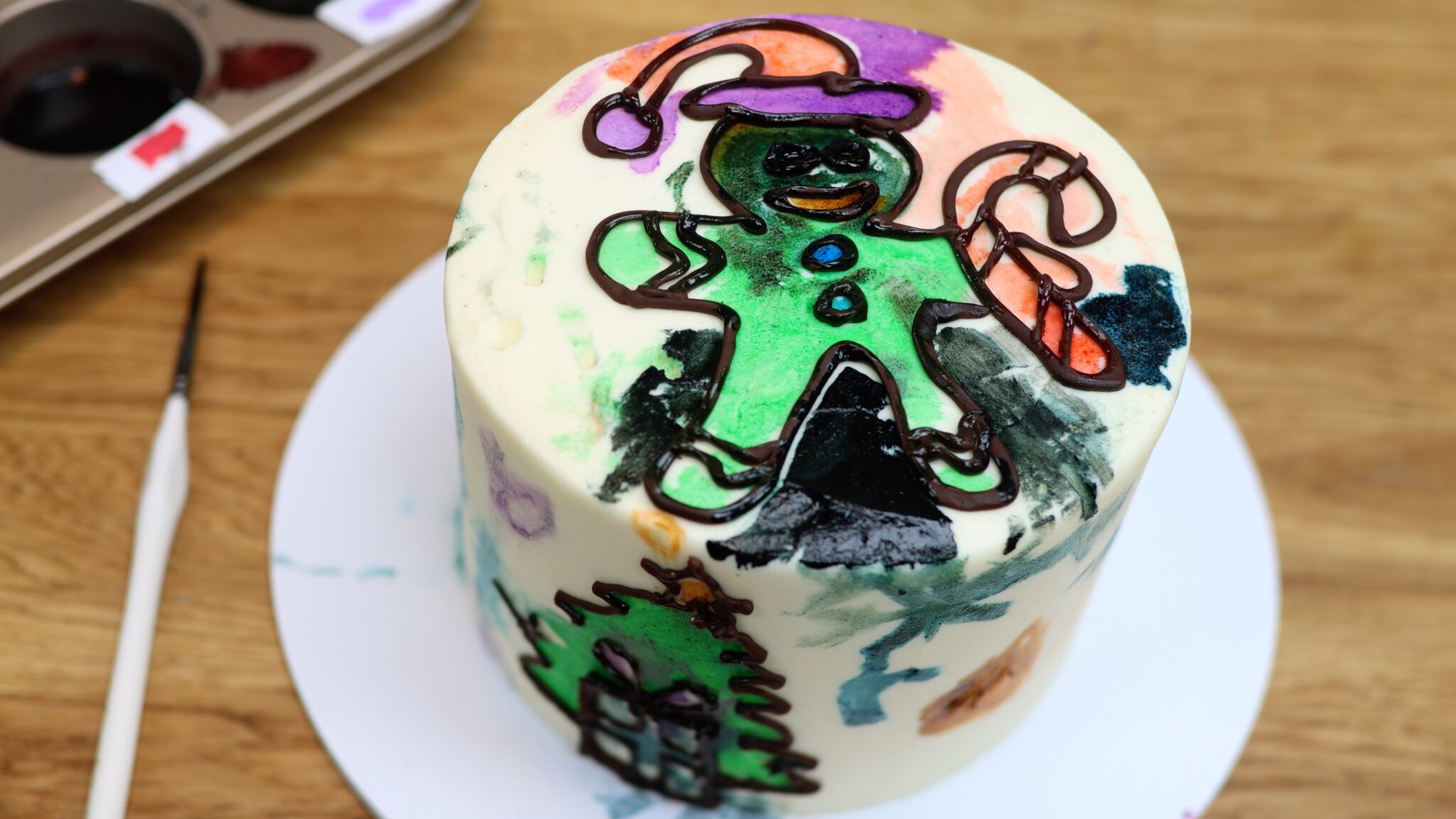 How to Make a Colouring Book Cake - British Girl Bakes