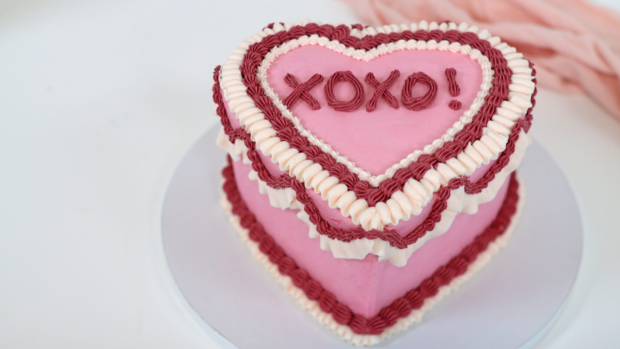 How to Make a Heart Cake without a Heart Pan - British Girl Bakes