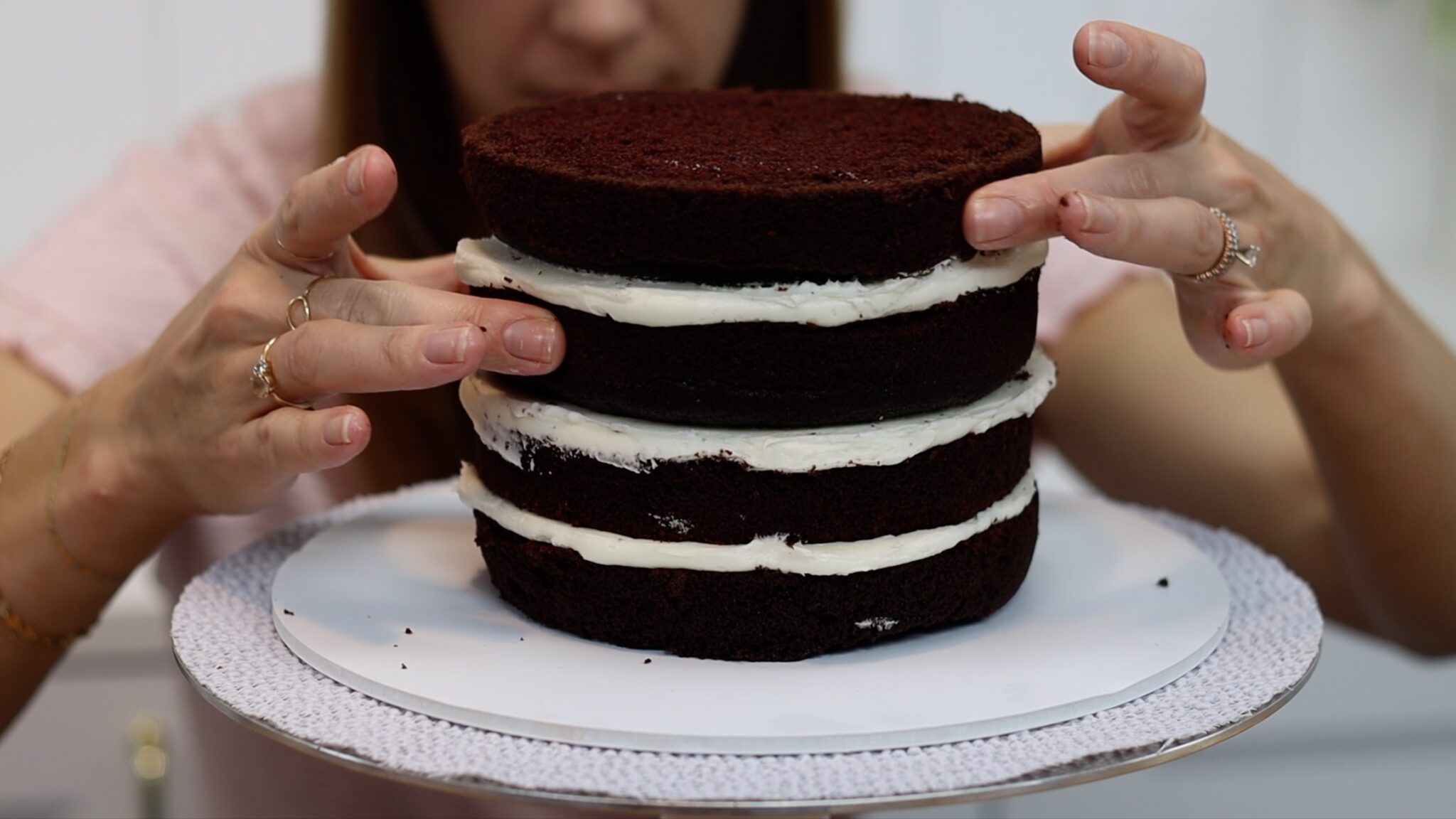 Striped Cake Tutorial - British Girl Bakes