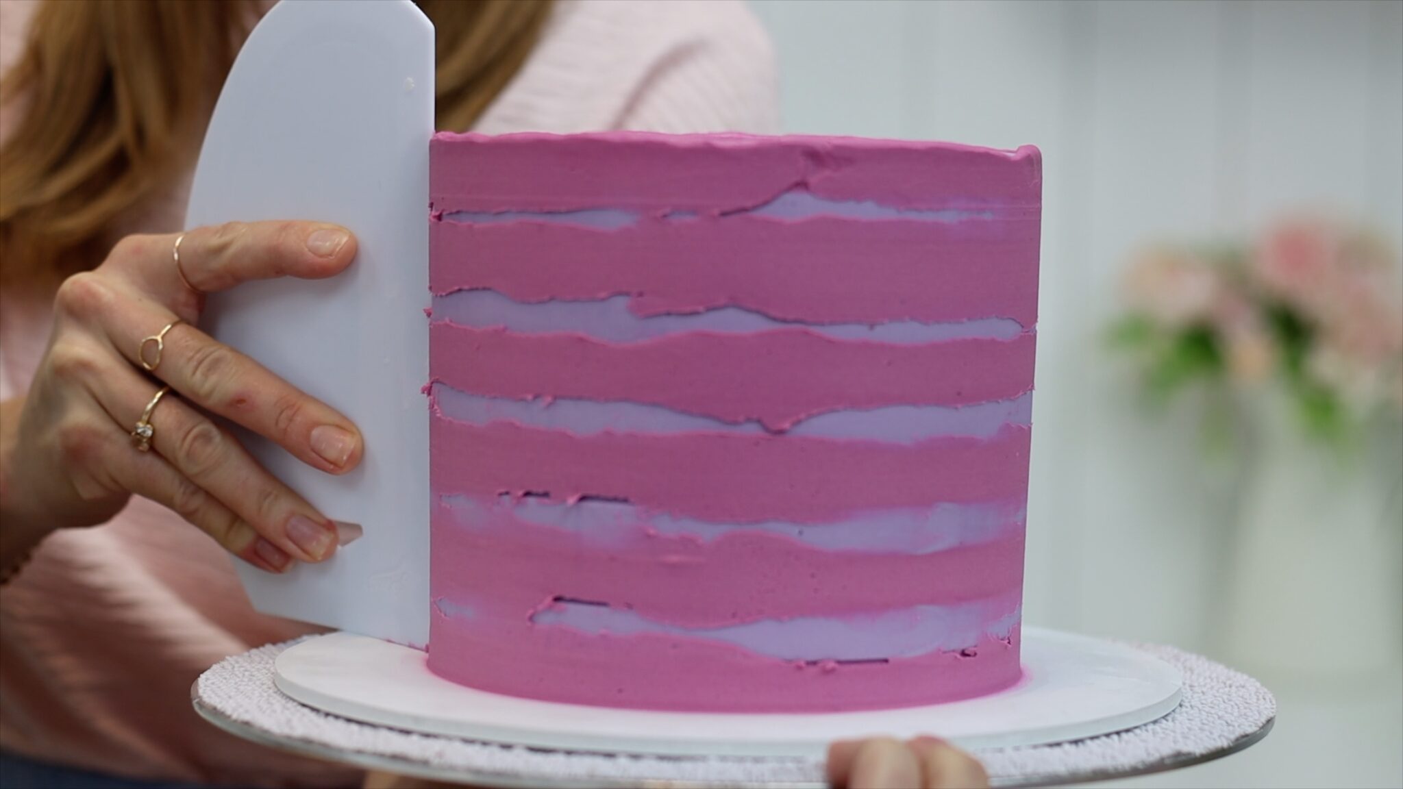 Striped Cake Tutorial - British Girl Bakes
