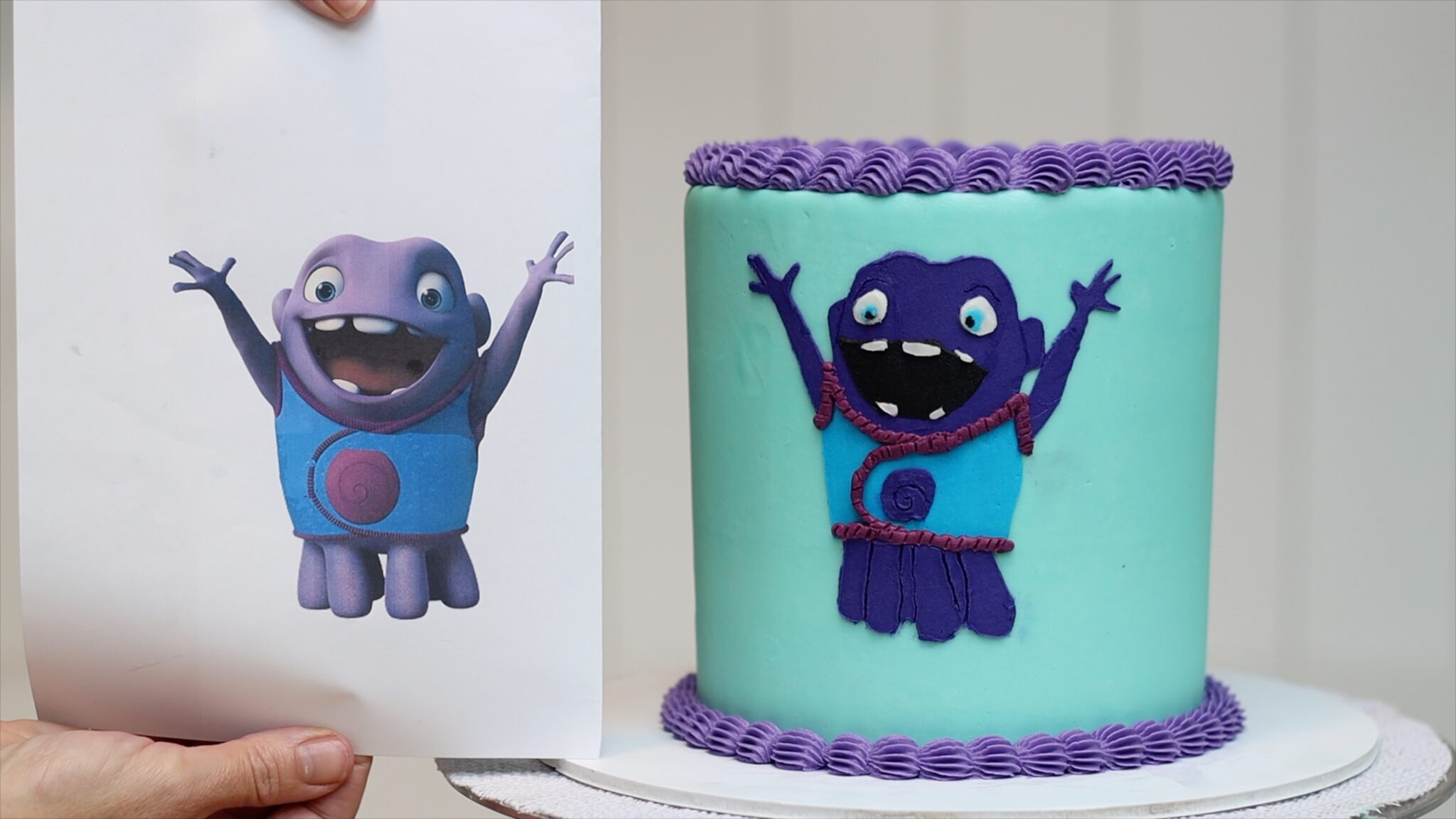 Make Character Cakes with Layered Stencils - British Girl Bakes