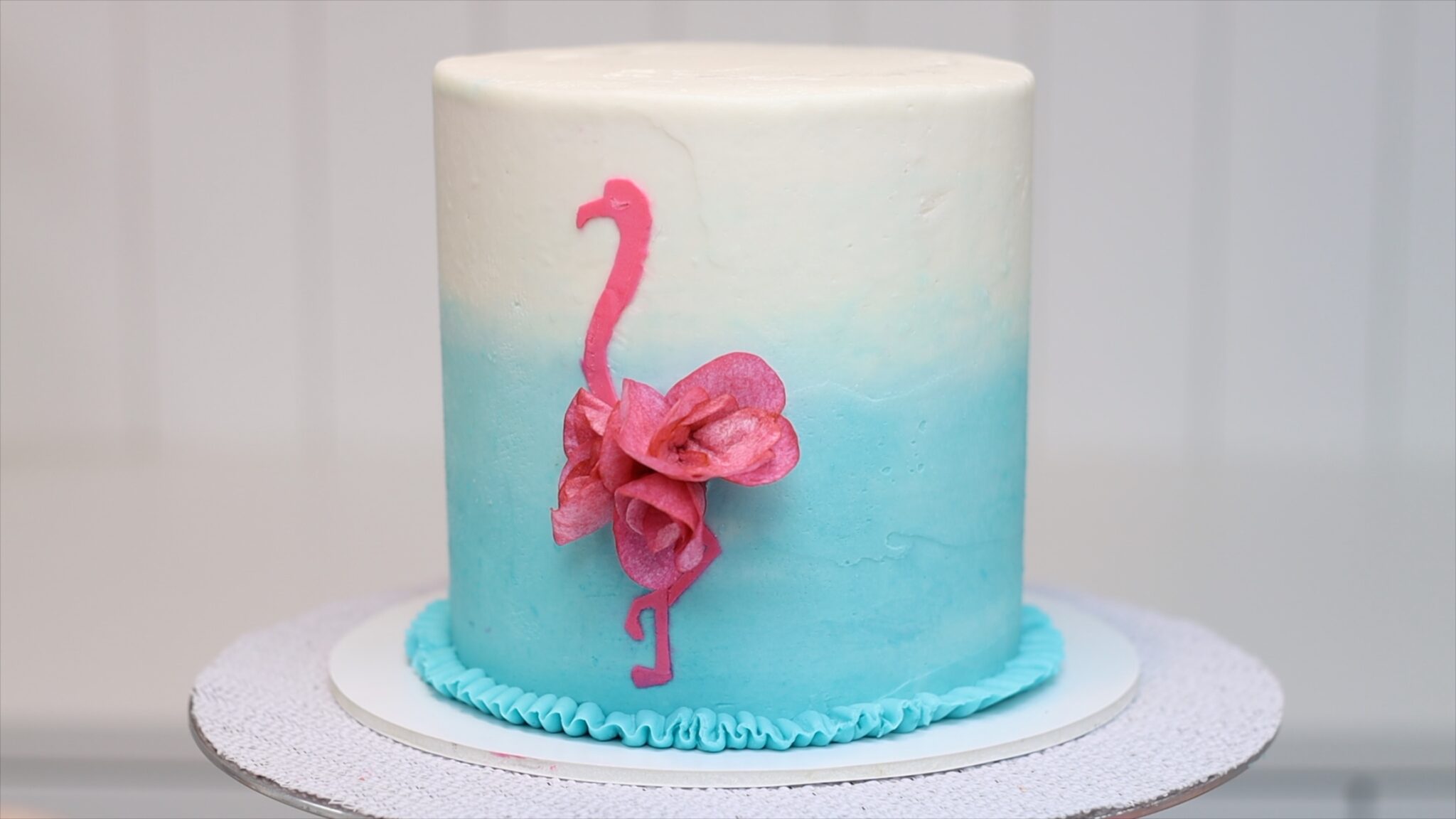 Flamingo Cake 2 Ways - British Girl Bakes