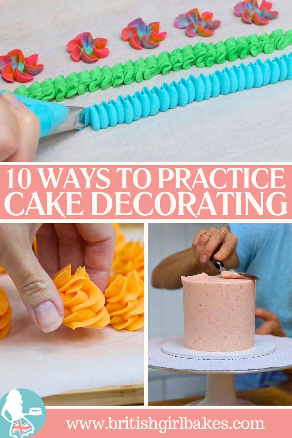 10 Hacks to Practice Cake Decorating - British Girl Bakes