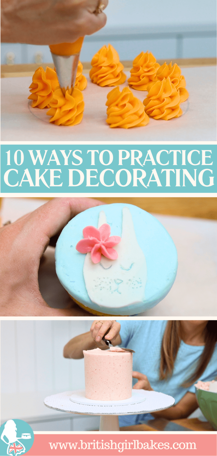 10 Hacks to Practice Cake Decorating - British Girl Bakes