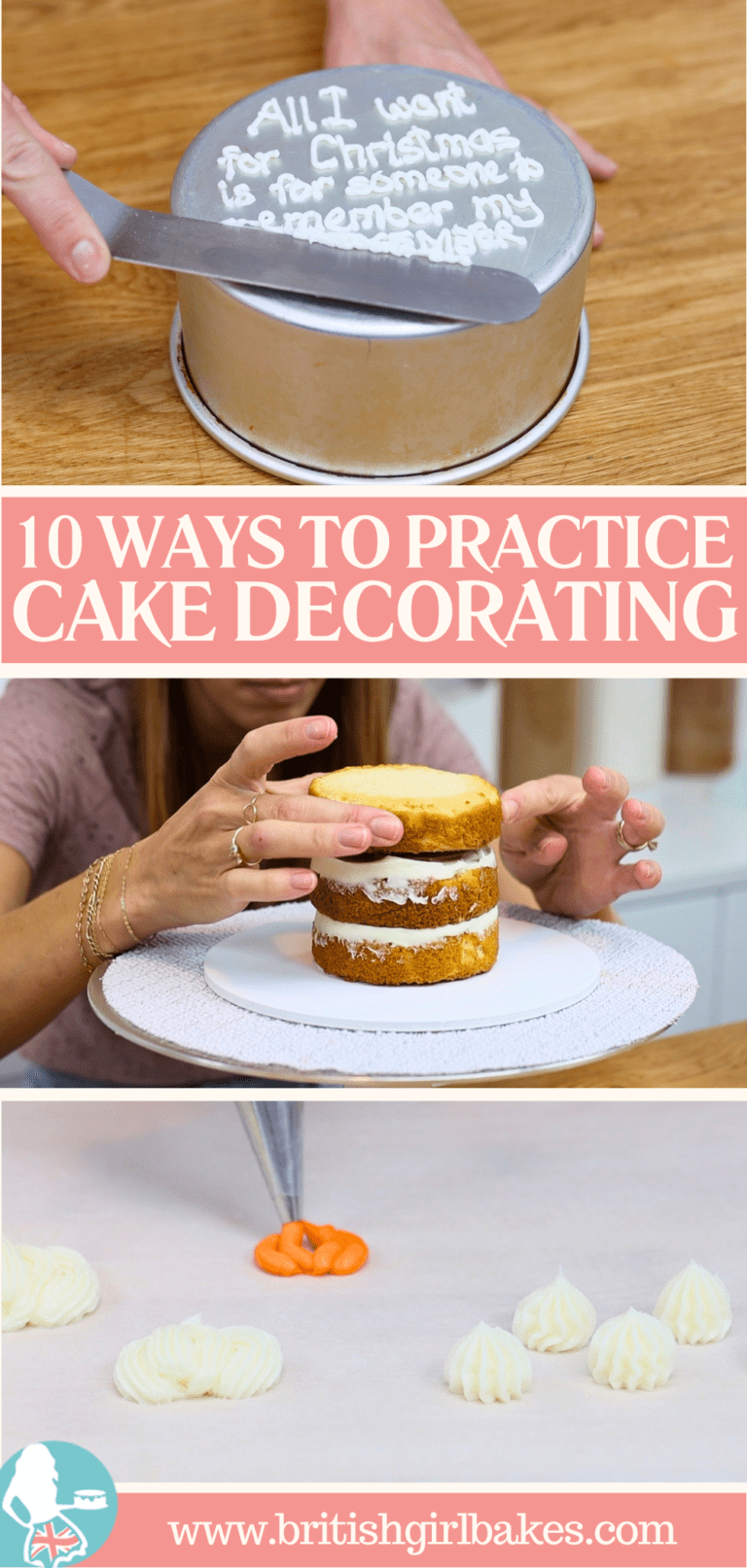 10 Hacks to Practice Cake Decorating - British Girl Bakes