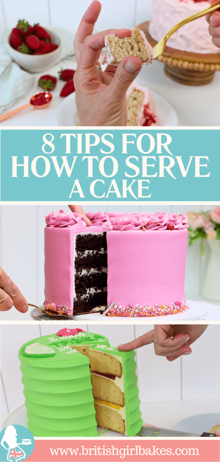 8 Tips for How to Serve a Cake - British Girl Bakes