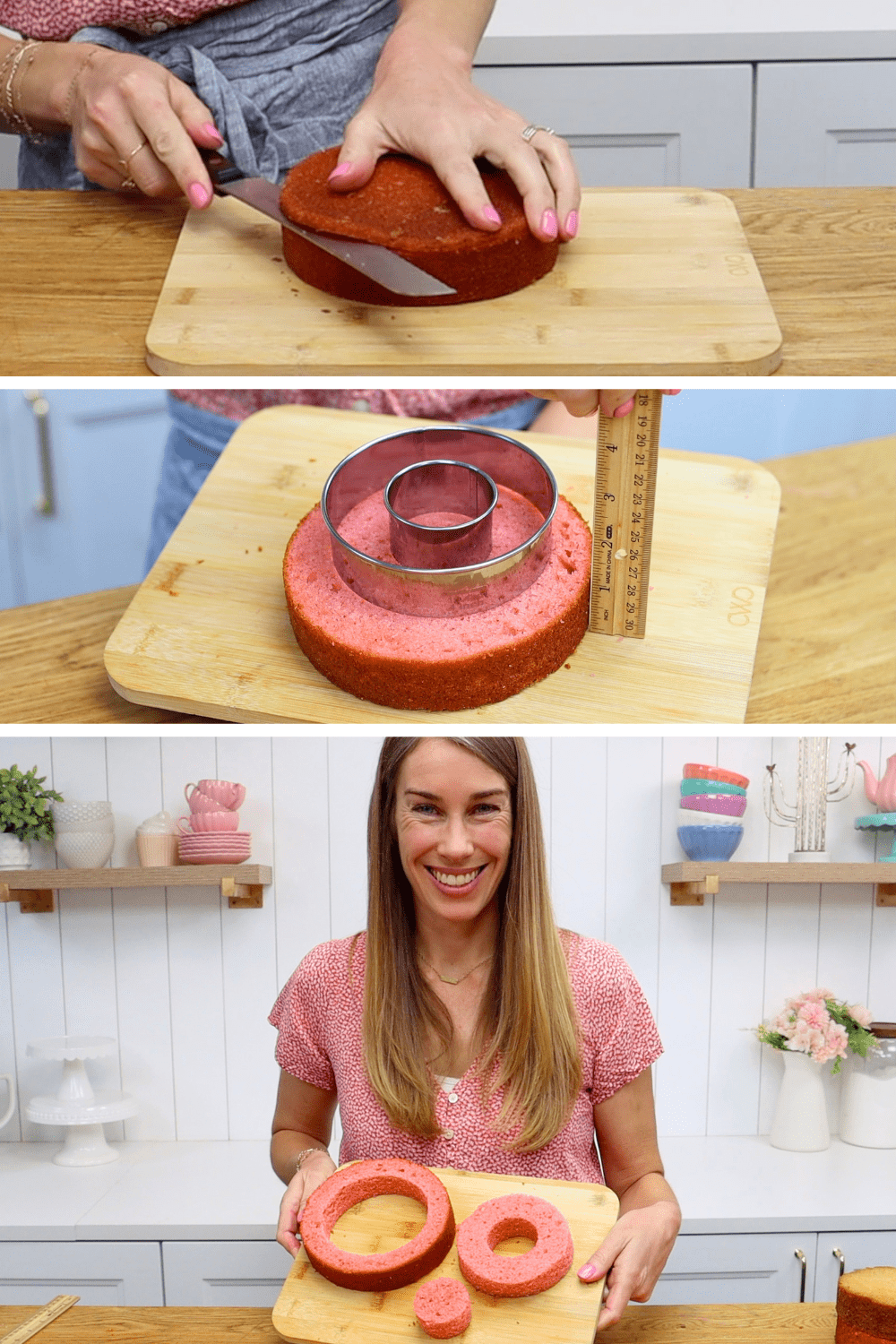 How to Make a Checkerboard Cake - British Girl Bakes