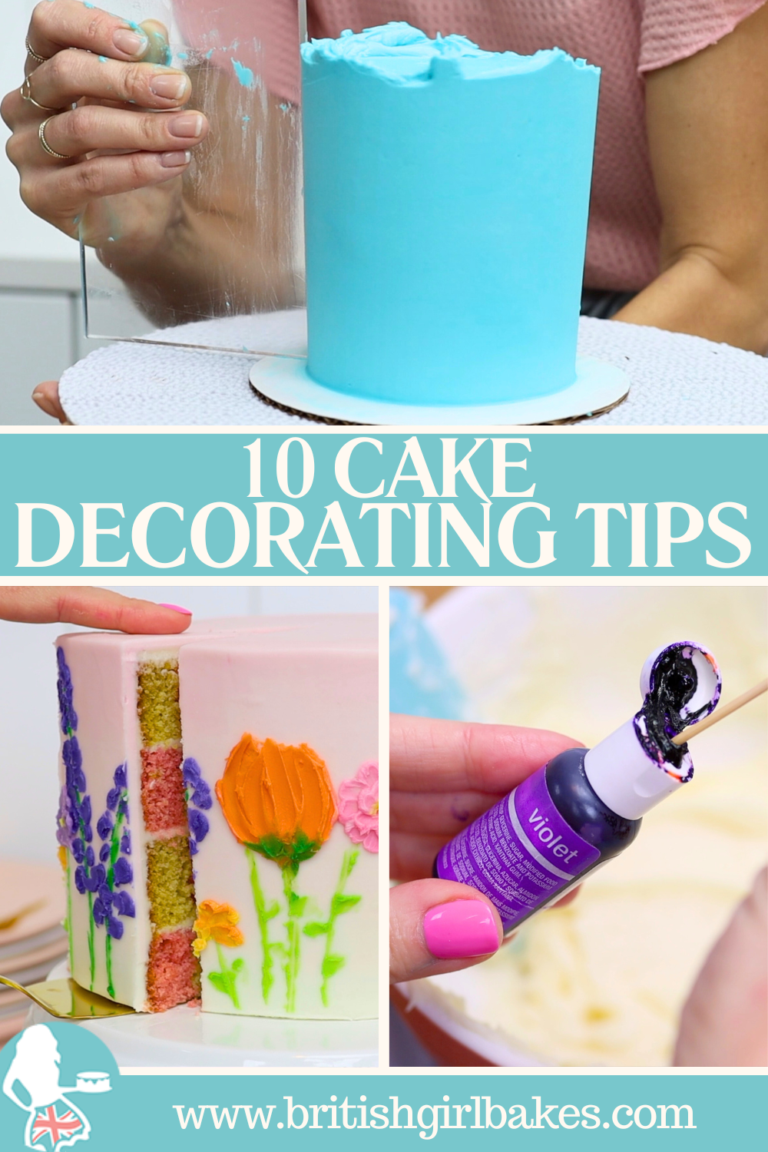 10 Cake Decorating Tips to Improve Your Cakes - British Girl Bakes