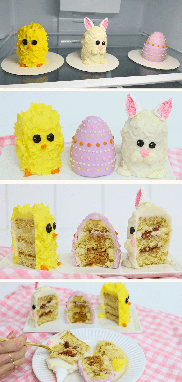 3 Mini Easter Cakes - British Girl Bakes