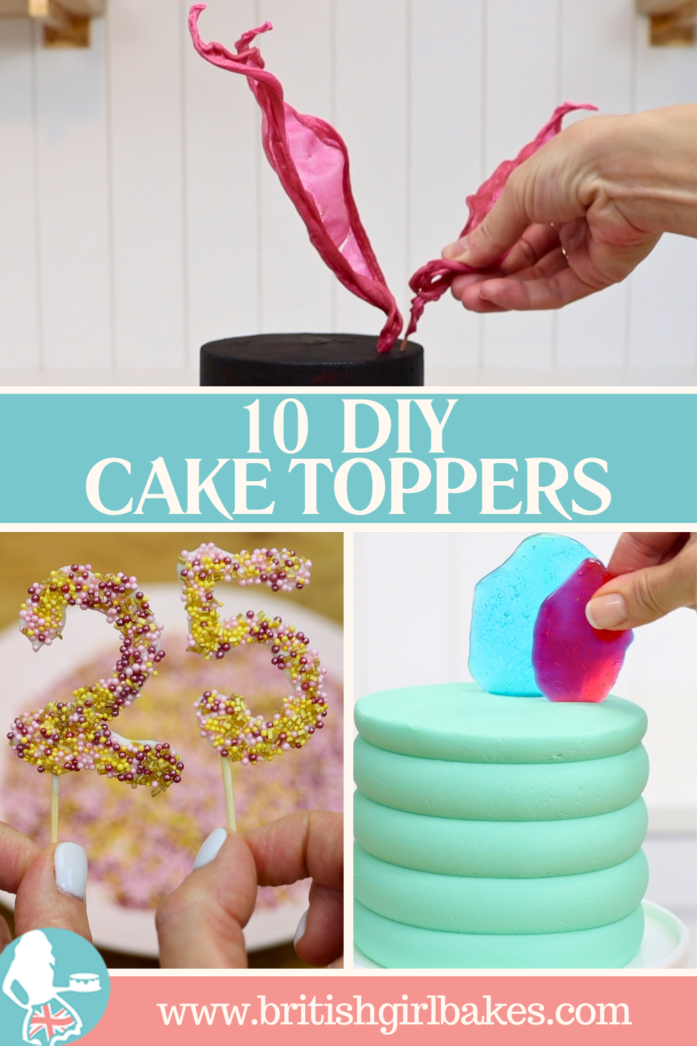 10 Edible DIY Cake Toppers You Can Make at Home - British Girl Bakes