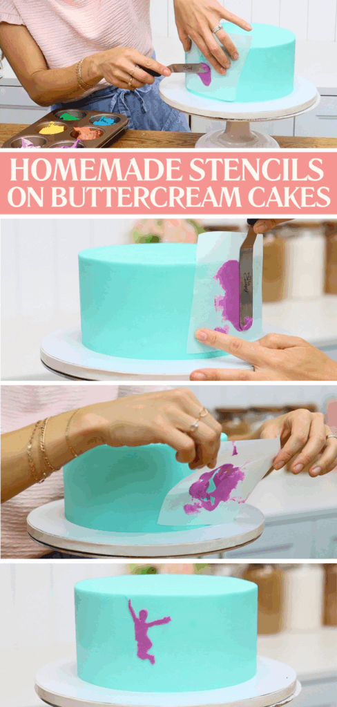 How to Make an Easy Graduation Cake with DIY Stencils - British Girl Bakes