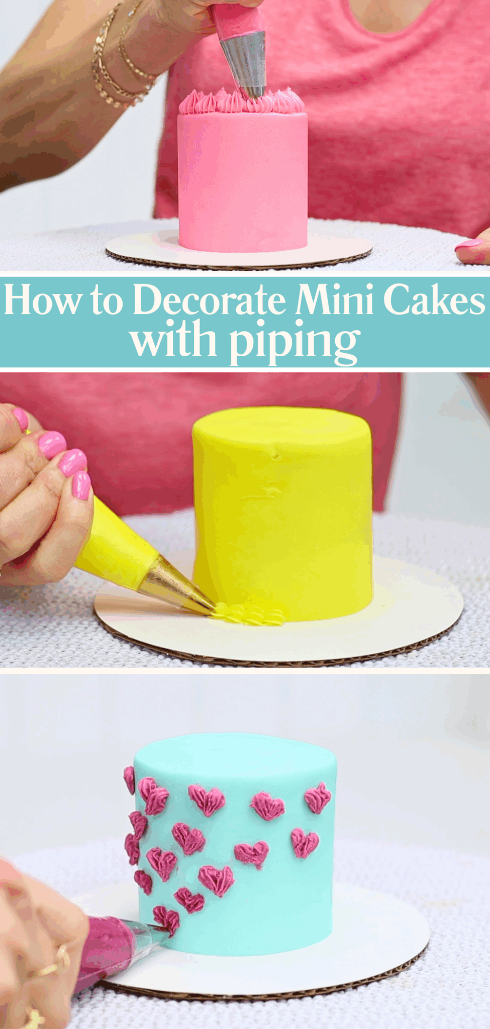 Mini Cake Tutorial: Step by Step Guide for Beginners - British Girl Bakes